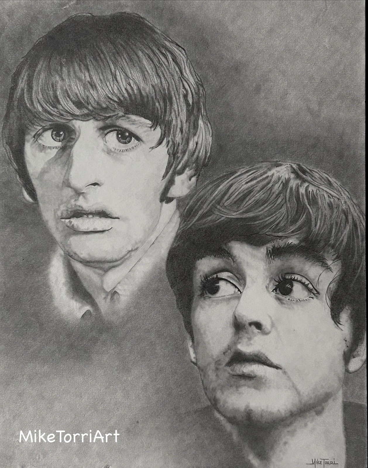 Beatles Pencil Drawing Print - Etsy