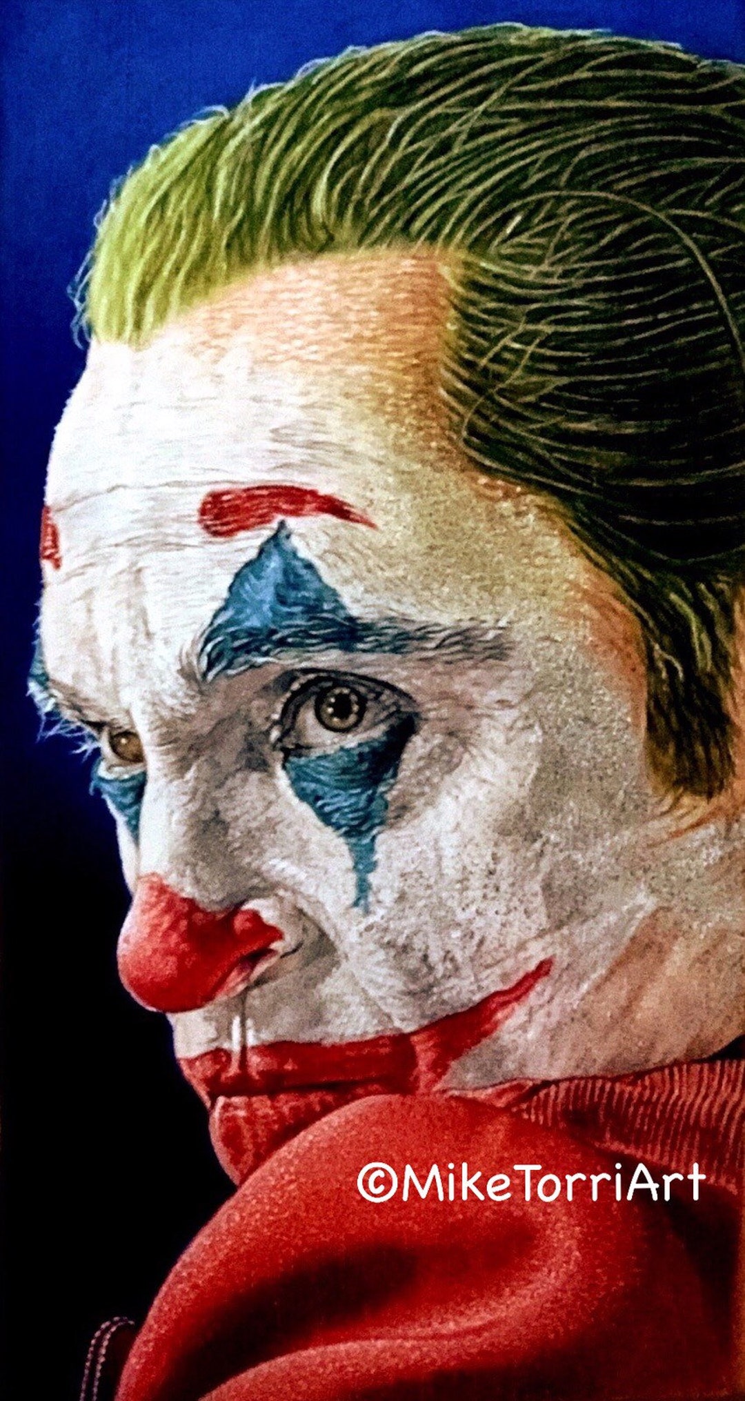 JOKER - Joaquin Phoenix Color Pencil Drawing Print - Etsy