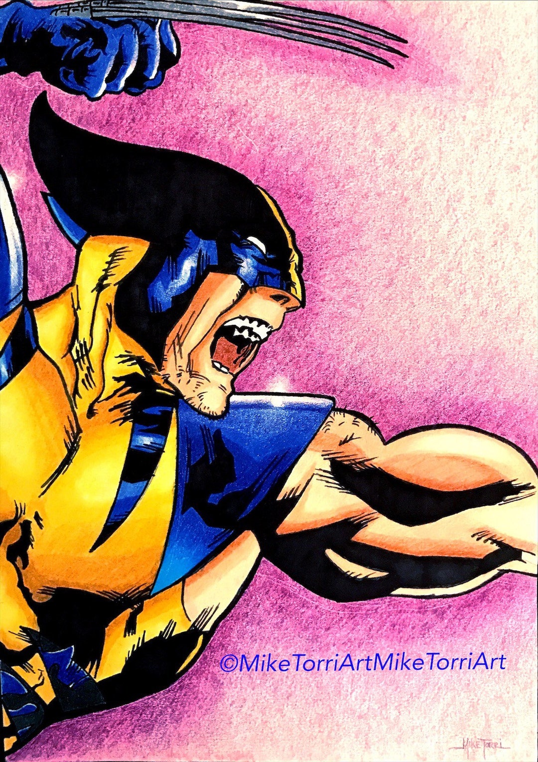 Wolverine Color Pencil Print - Etsy