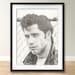 Danny Zuko John Travolta Pencil Drawing Print - Etsy Canada