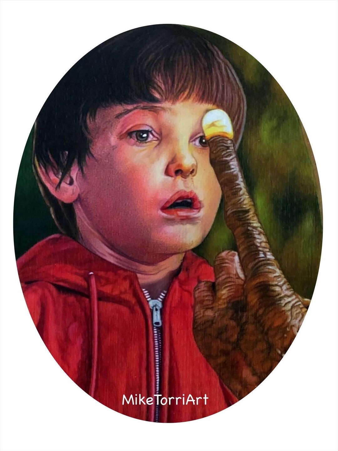 E.T. / ELLIOT Color Pencil Drawing Print - Etsy