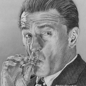 GOODFELLAS Robert Deniro Pencil Drawing Print - Etsy