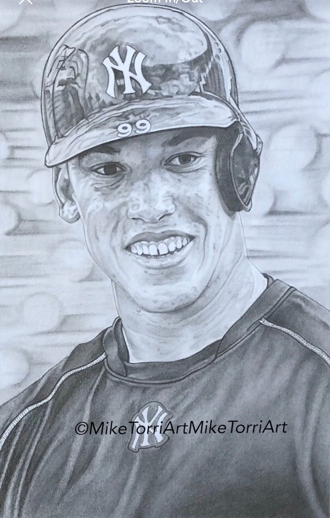 Aaron Judge Pencil Drawing Art Print - Etsy
