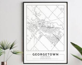 Georgetown Map Poster - Etsy