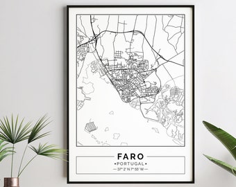 Faro Street Map - Etsy