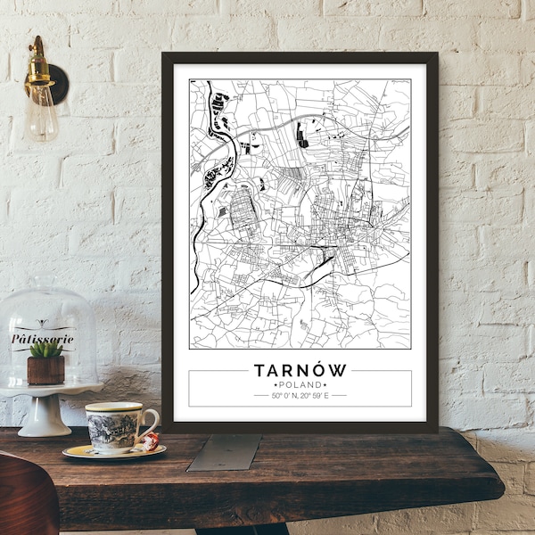Tarnow Map Wall Art - Etsy