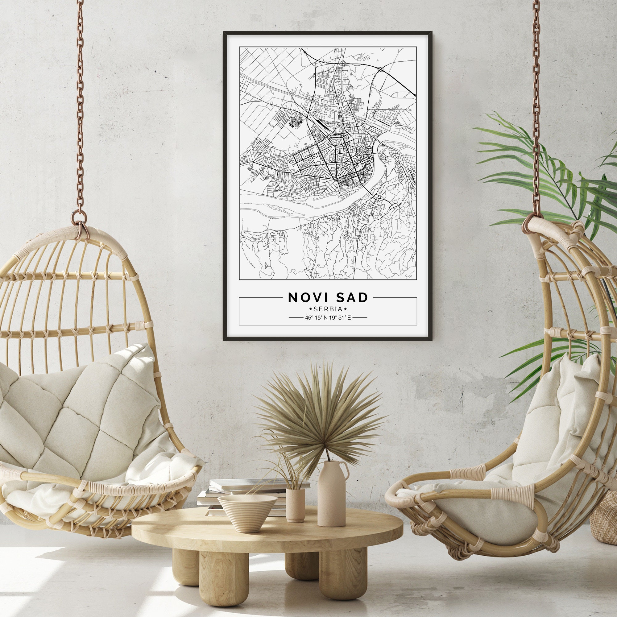 Novi Sad Serbia Novi Sad City Map Novi Sad Poster Novi Sad - Etsy UK
