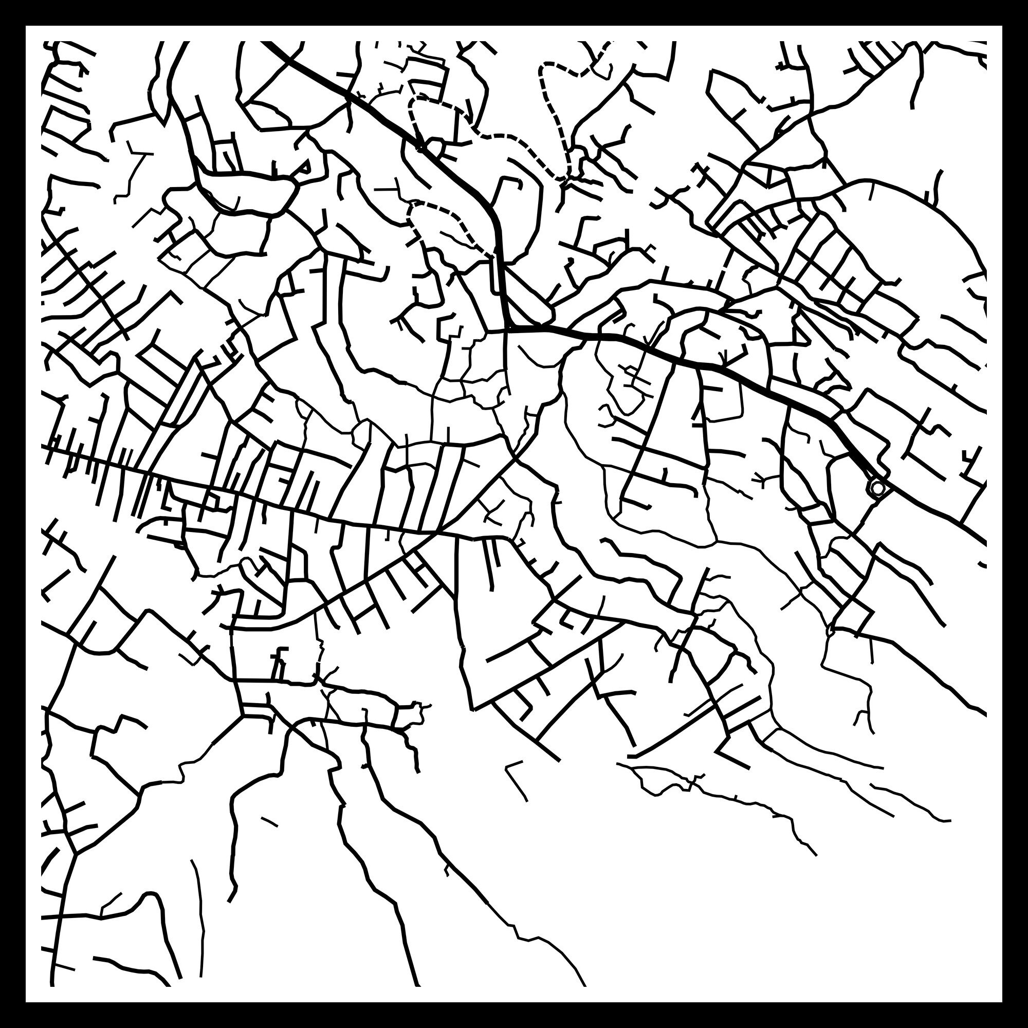 Freetown Sierra Leone Freetown City Map Freetown Poster | Etsy