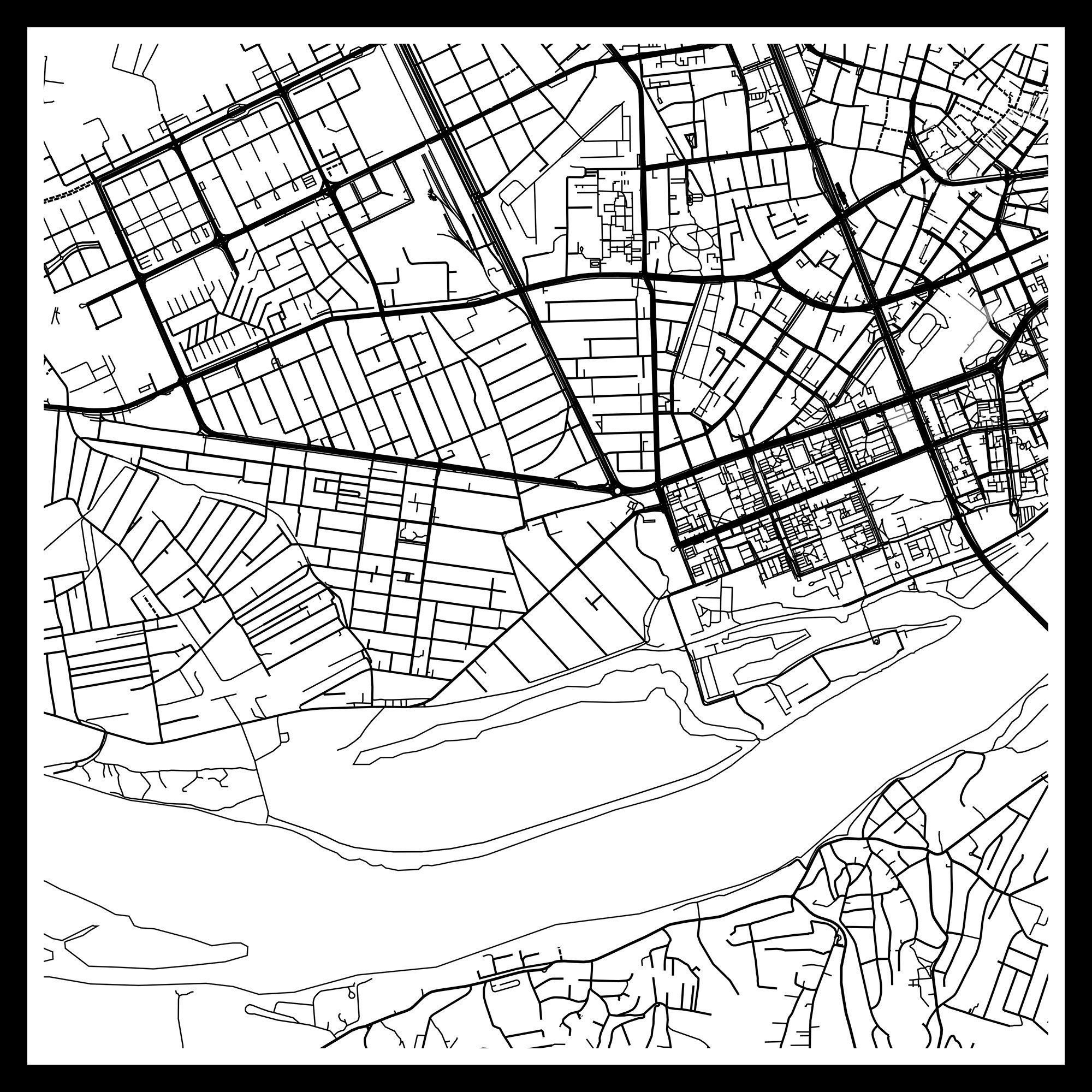 Novi Sad Serbia Novi Sad City Map Novi Sad Poster Novi Sad - Etsy UK