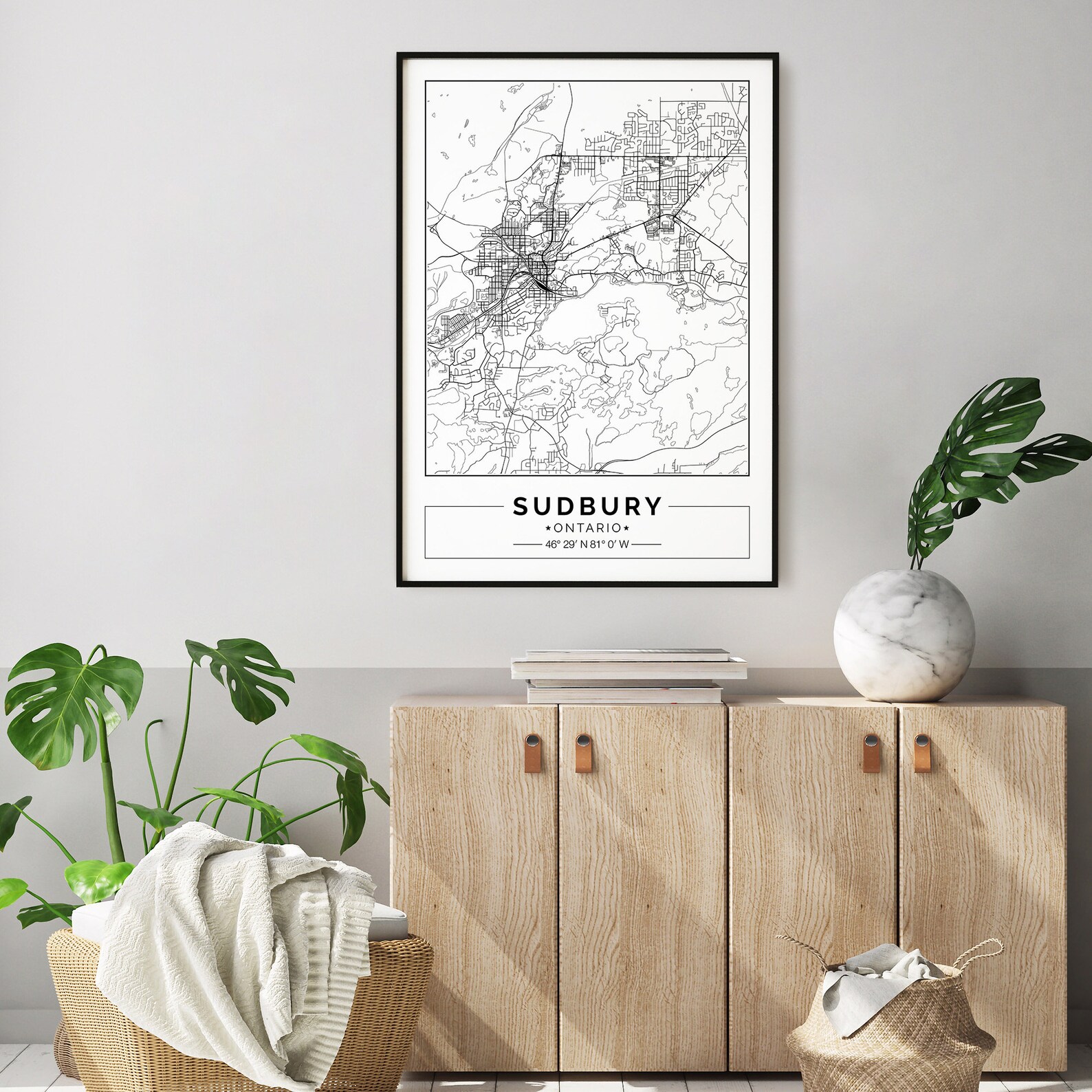 Sudbury Ontario Canada Sudbury City map Sudbury Poster | Etsy
