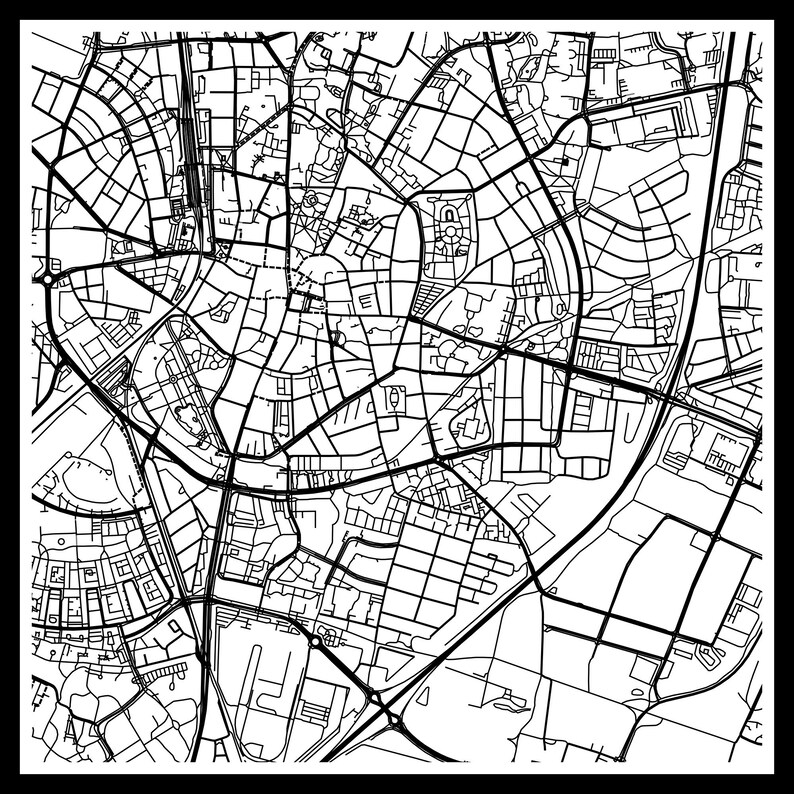 Lund Sweden Lund City Map Lund Poster Lund Printable Lund - Etsy