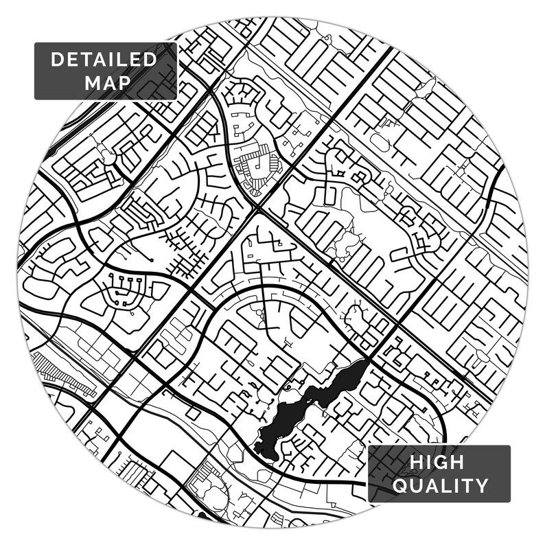 Irvine Map California City Map Digital Poster Printable | Etsy
