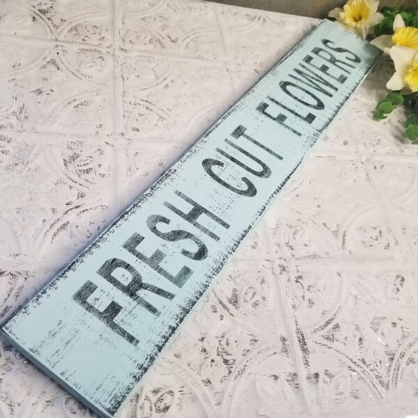 Fresh Cut Flowers Sign - Etsy