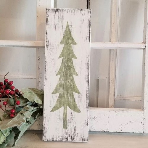 Rustic Wood Christmas Tree Farmhouse Christmas Tree - Etsy