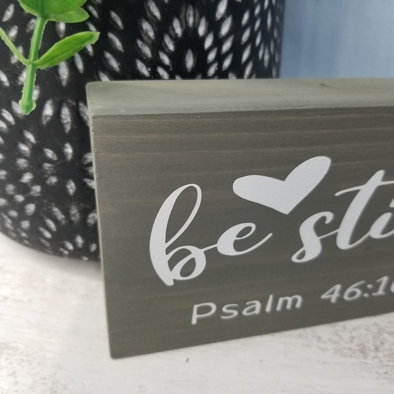 Be Still Wood Sign, Christian Art, Bereavement Gift, Farmhouse Decor ...