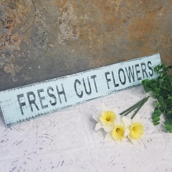Fresh Cut Flowers Sign - Etsy