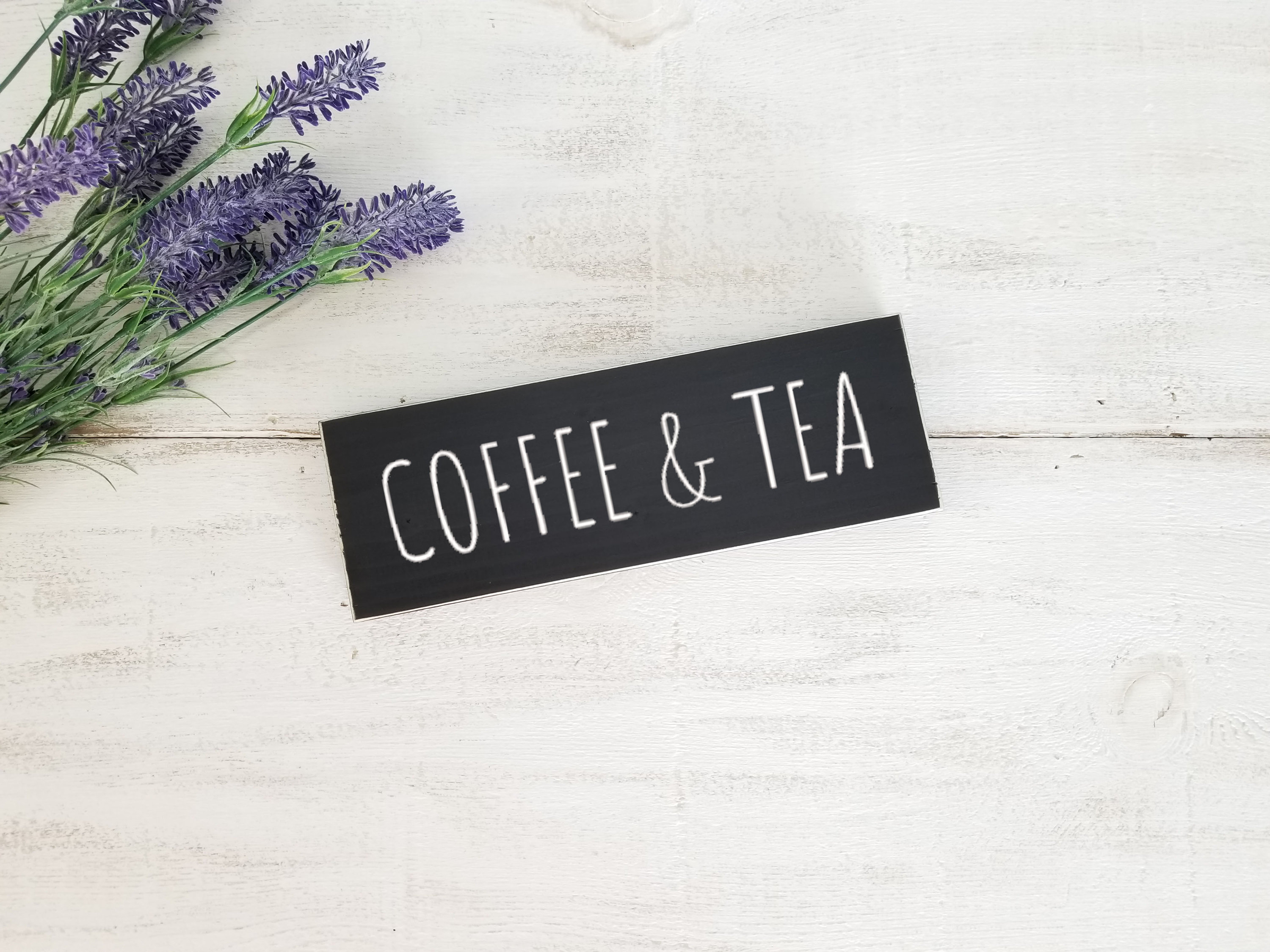 Coffee and Tea Coffee Sign Wood Coffee Sign for Kitchen - Etsy