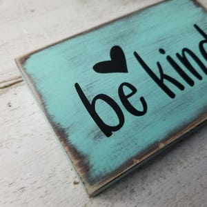 Positive Shelf Art, Wood Be Kind Sign, Rustic Home Decor, Gift for ...
