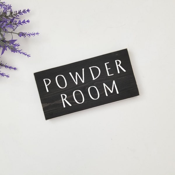 Powder Room Sign - Etsy