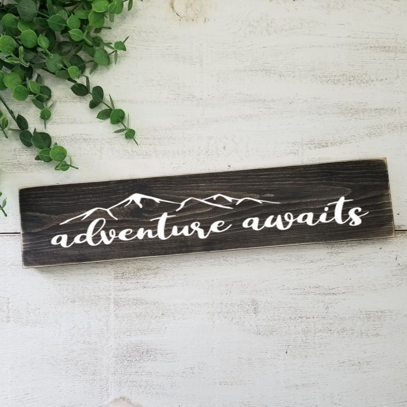 Adventure Awaits Sign - Etsy