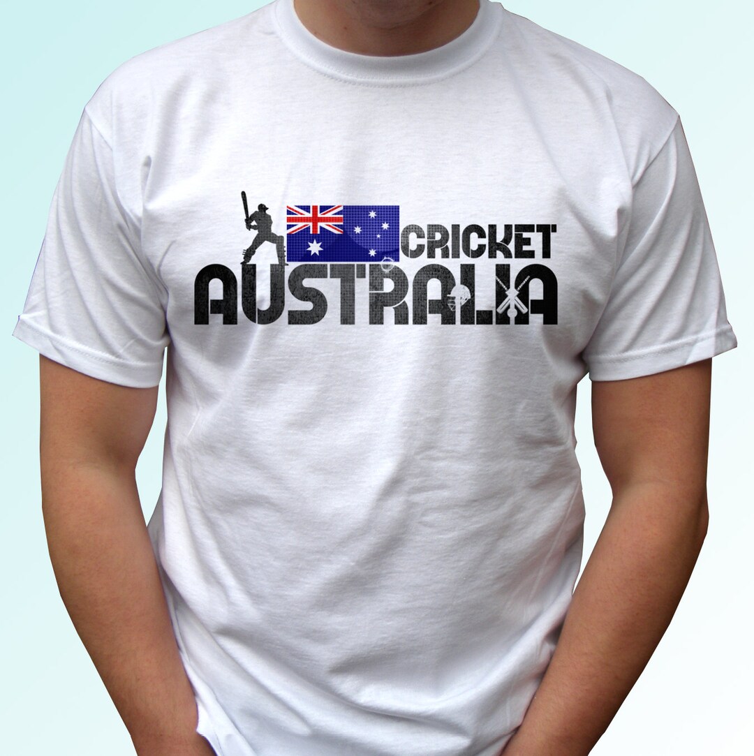 Australia Cricket T Shirt Flag Tournament Sport Top Gift Short Sleeves ...