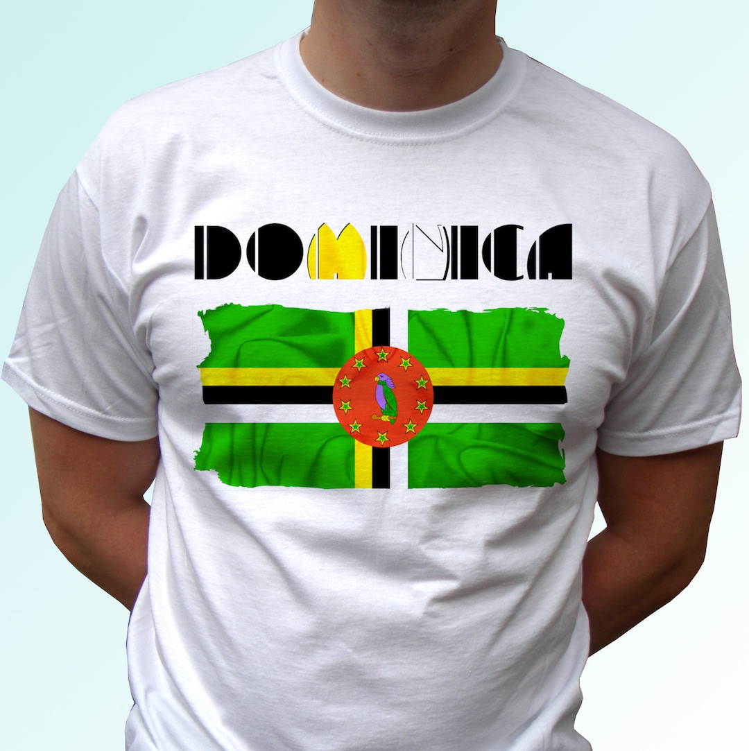 Dominica T Shirt Top Tee Graphic Design Flag Tee Birthday Gift Mens ...