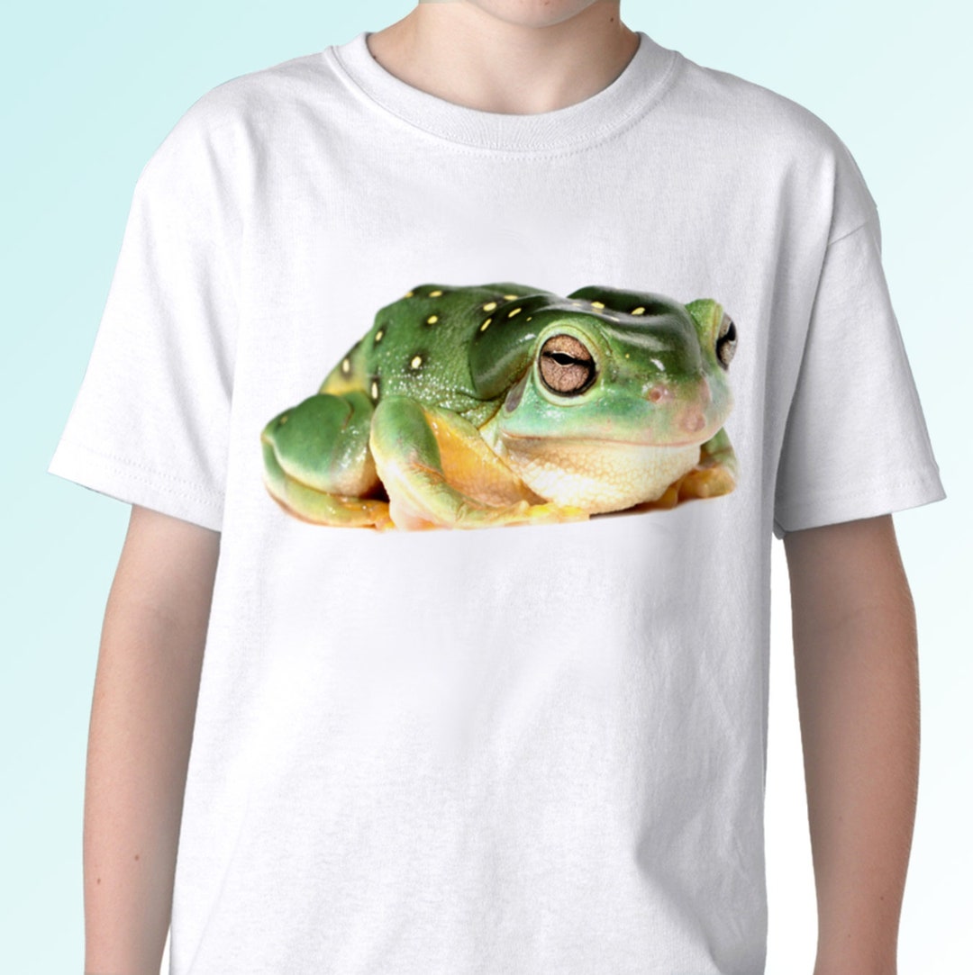 Frog White T Shirt Top Animal Tee Design Art Mens, Womens, Kids, Baby ...