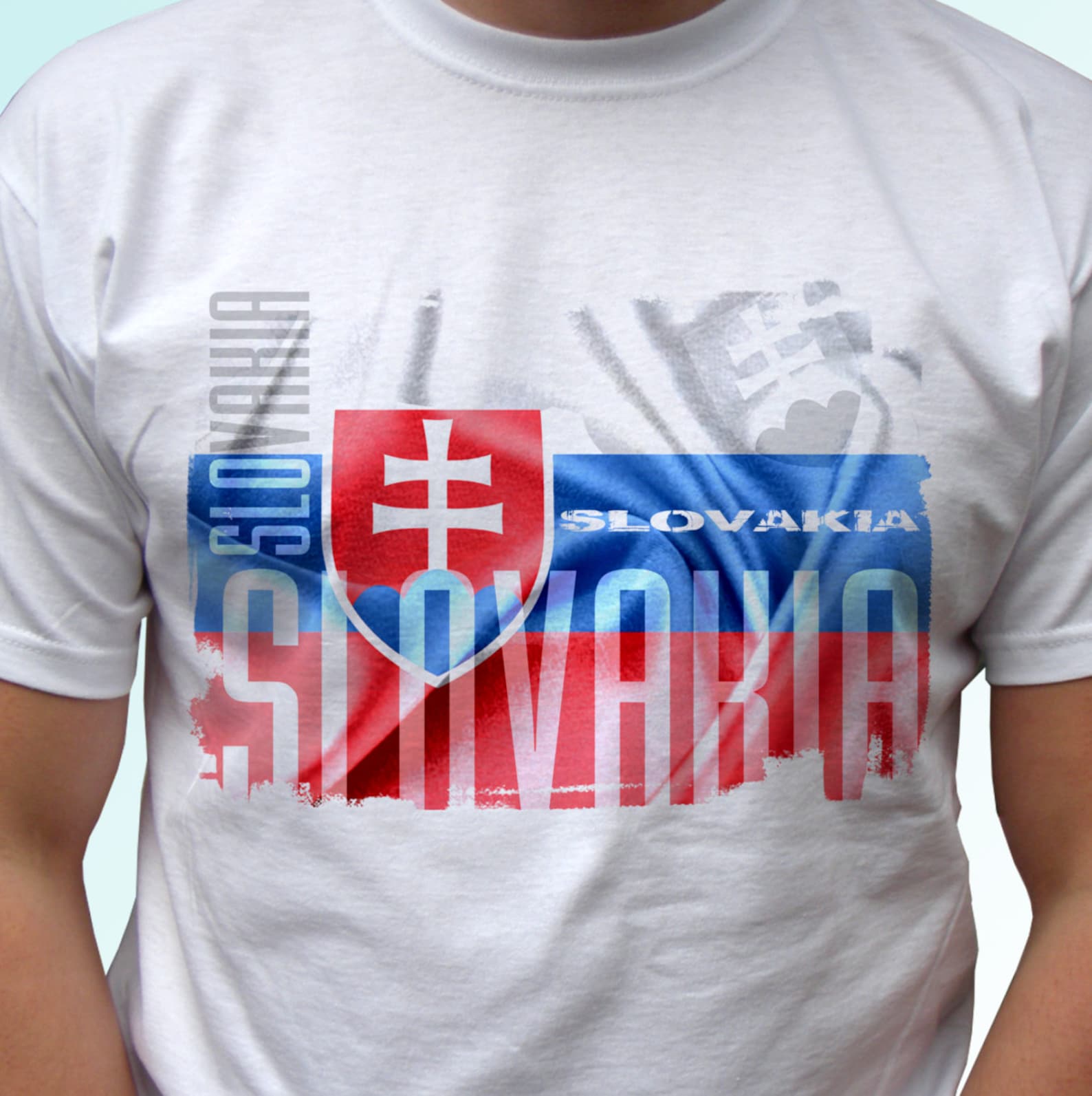 Slovakia white t shirt new design top short sleeves Mens | Etsy