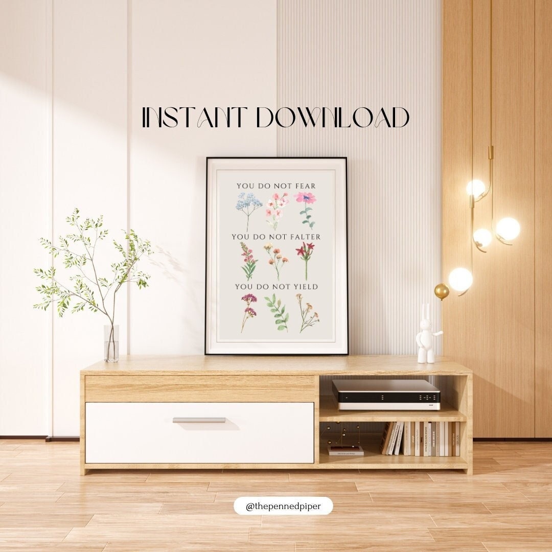 You Do Not Yield Throne of Glass SJM Inspired Digital Download Print ...