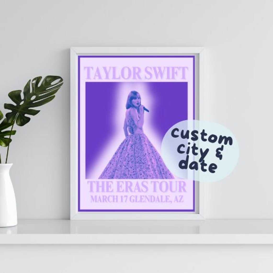 Taylor Swift Eras Tour Custom Date Poster Speak Now Era - Etsy