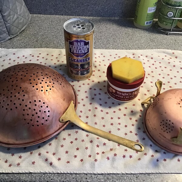 Copper Colander - Etsy