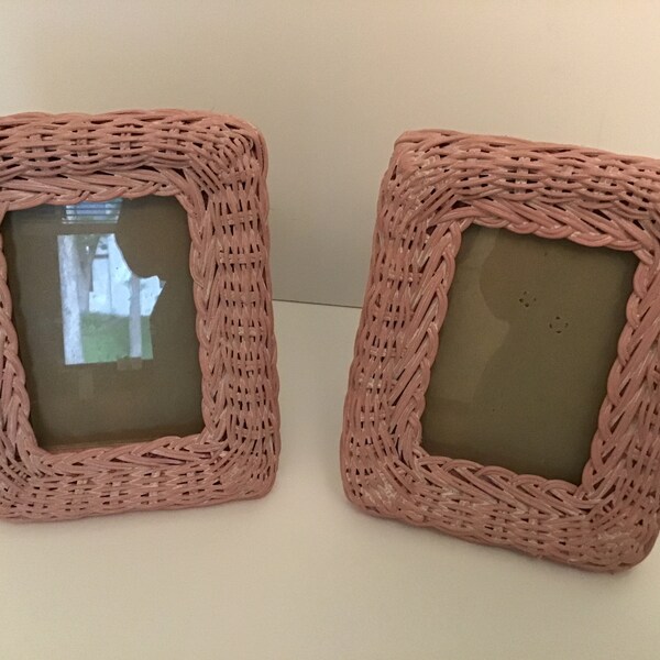 8x10 Wicker Picture Frames - Etsy