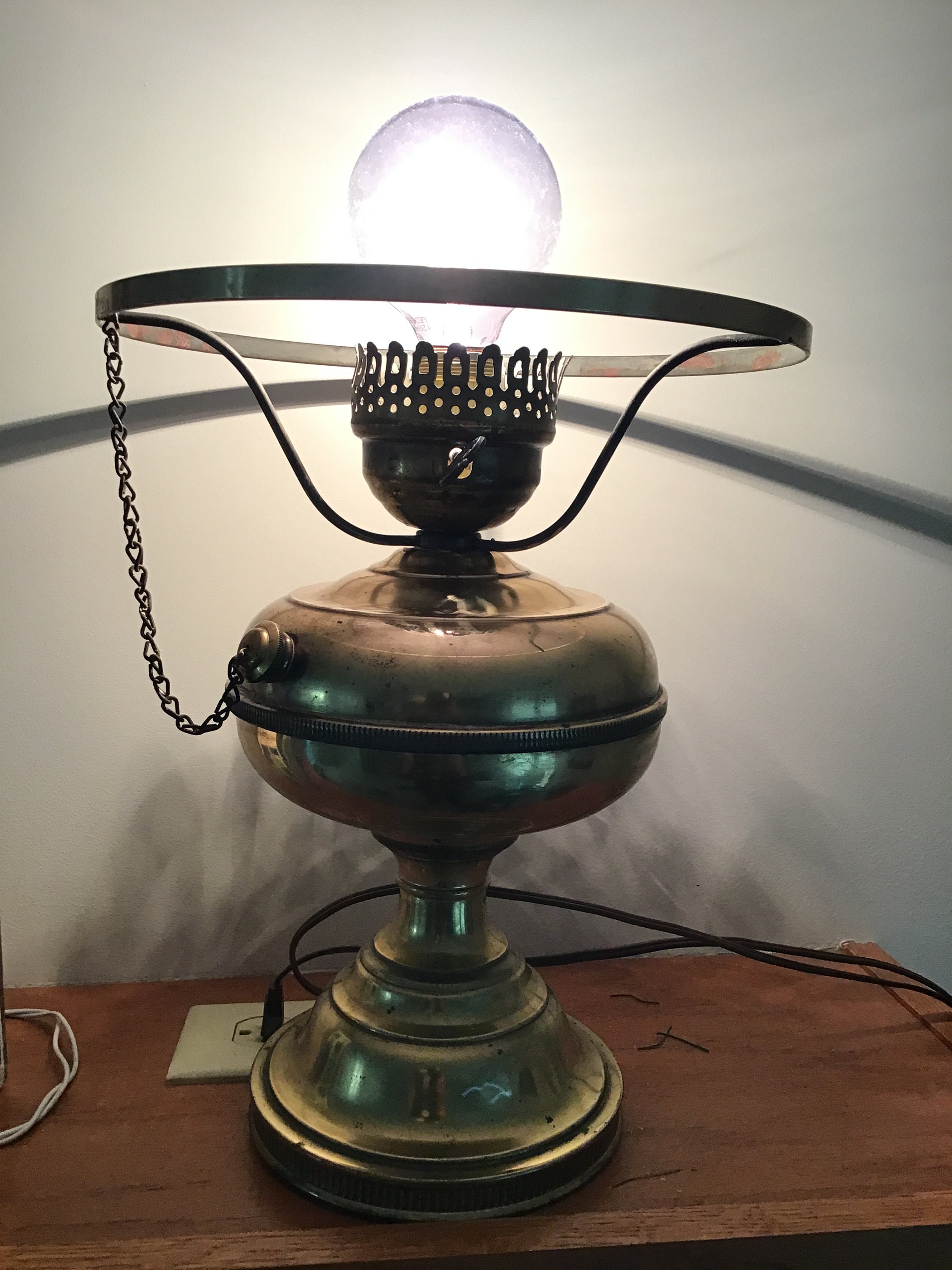 Brass Conversion Table Lamp - Etsy