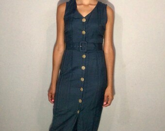 Button front dress | Etsy