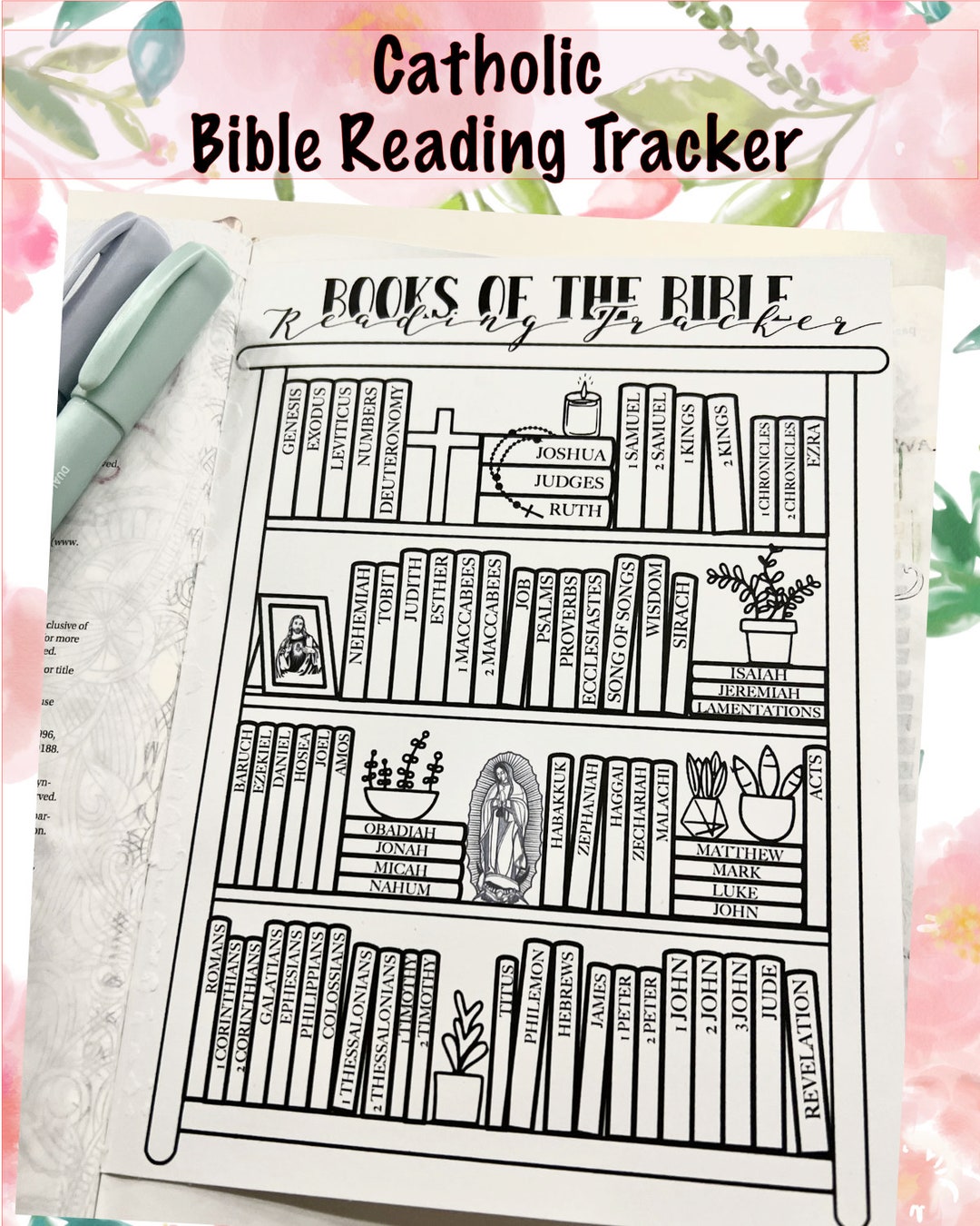 Bible Reading Tracker (catholic) - Etsy