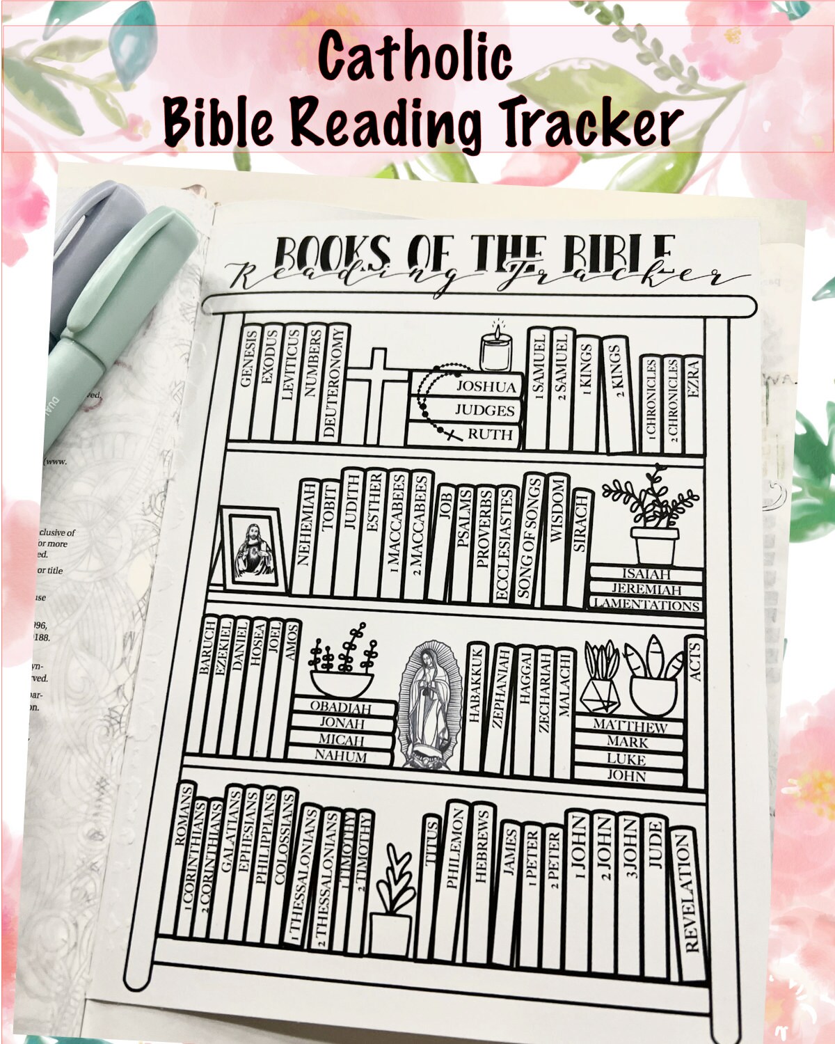 Bible Reading Tracker (catholic) - Etsy