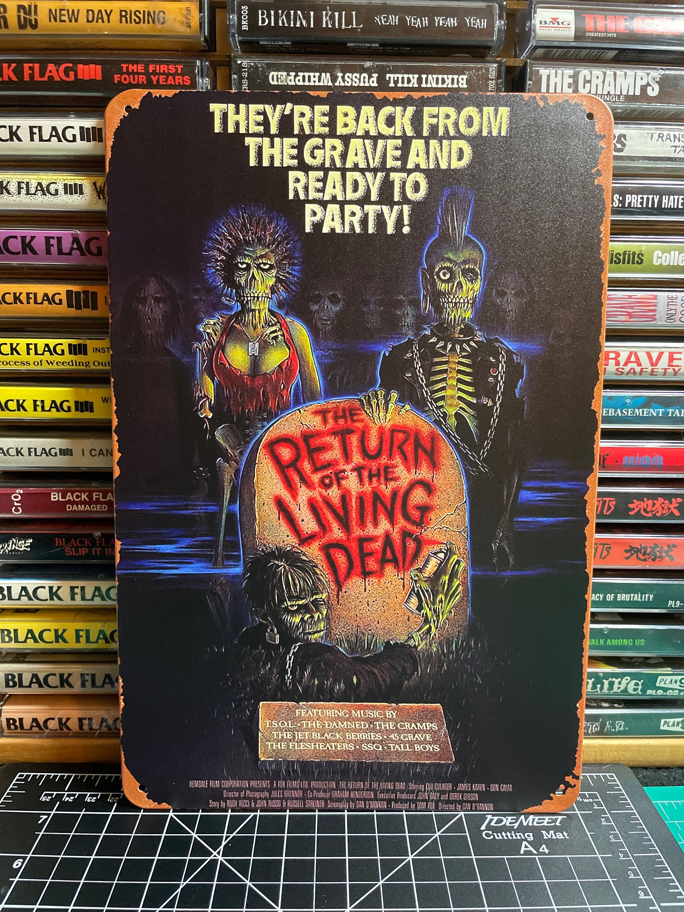Return of the Living Dead Vhs Cover Horror 8x12 Metal Sign - Etsy