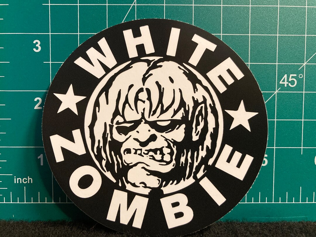 White Zombie Vinyl Sticker Metal - Etsy