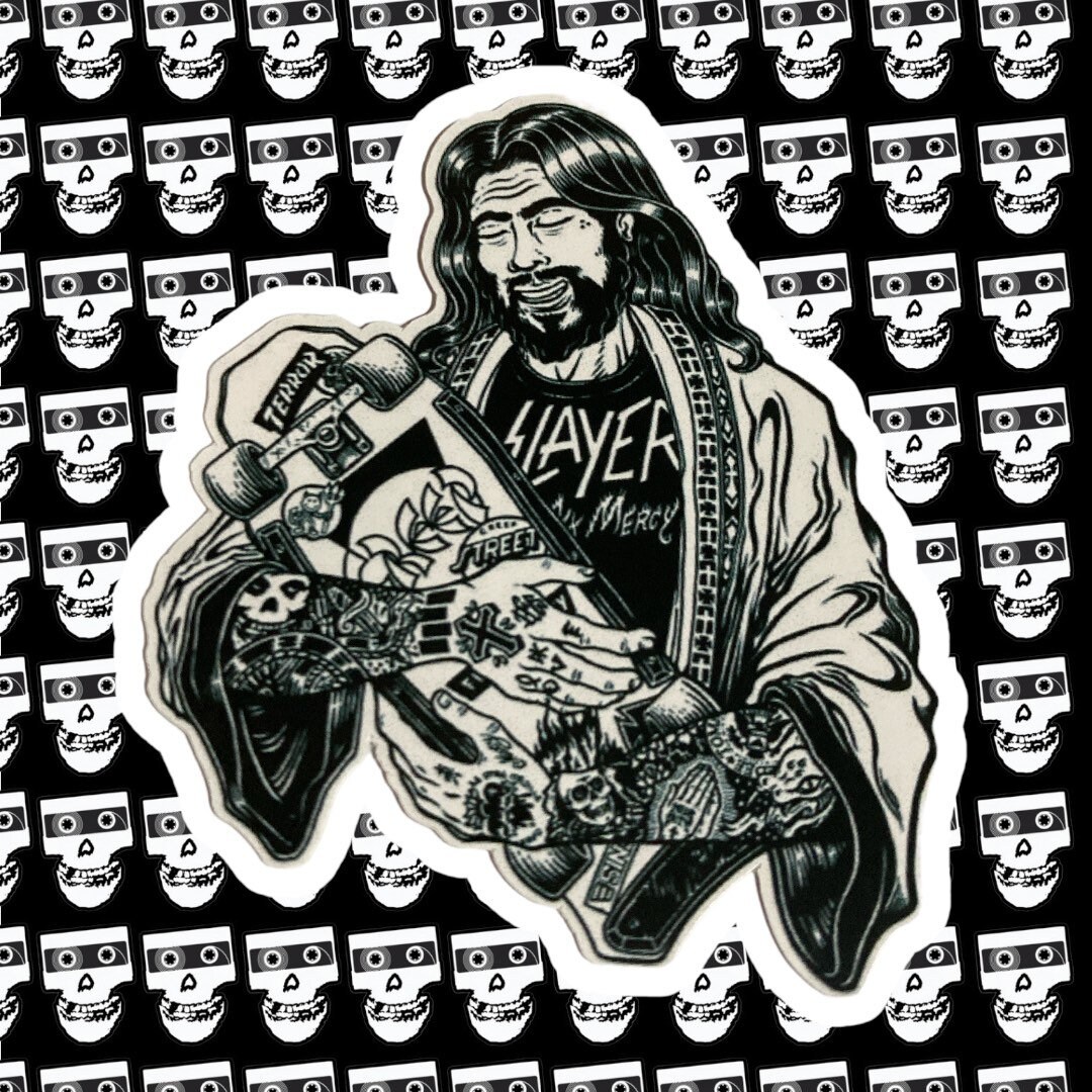 Jesus Slayer Vinyl Sticker Punk Rock - Etsy