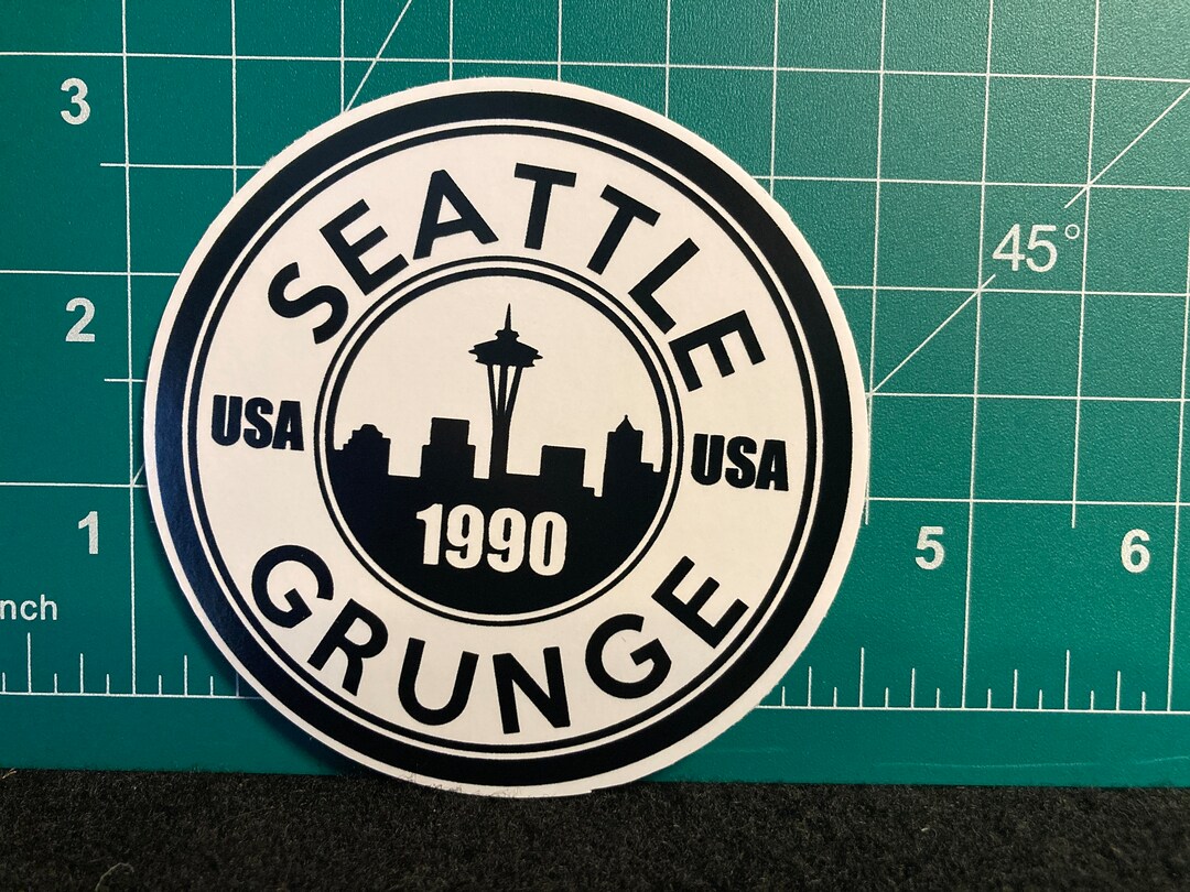 Seattle Space Needle Vinyl Sticker Grunge Rock Alternative - Etsy