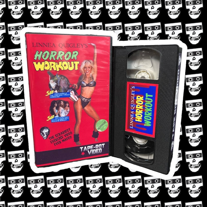 Linnea Quigleys Horror Workout Custom Vhs Horror Etsy