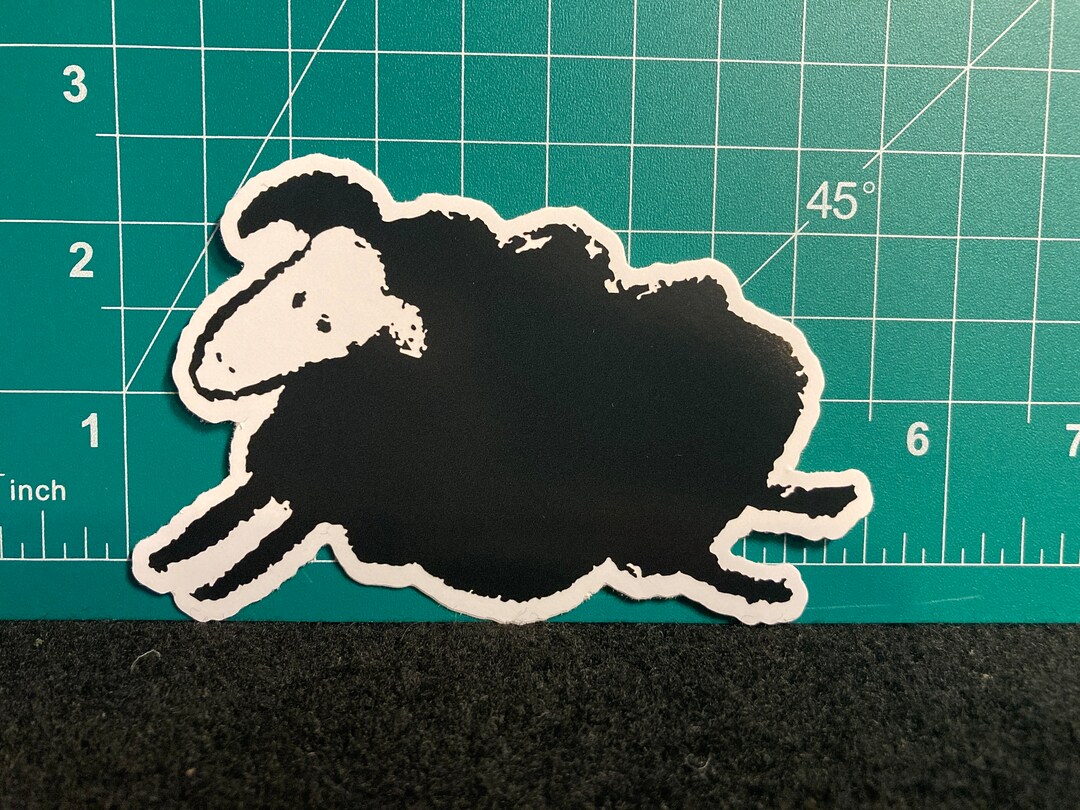 Black Sheep Vinyl Sticker Punk Rock - Etsy