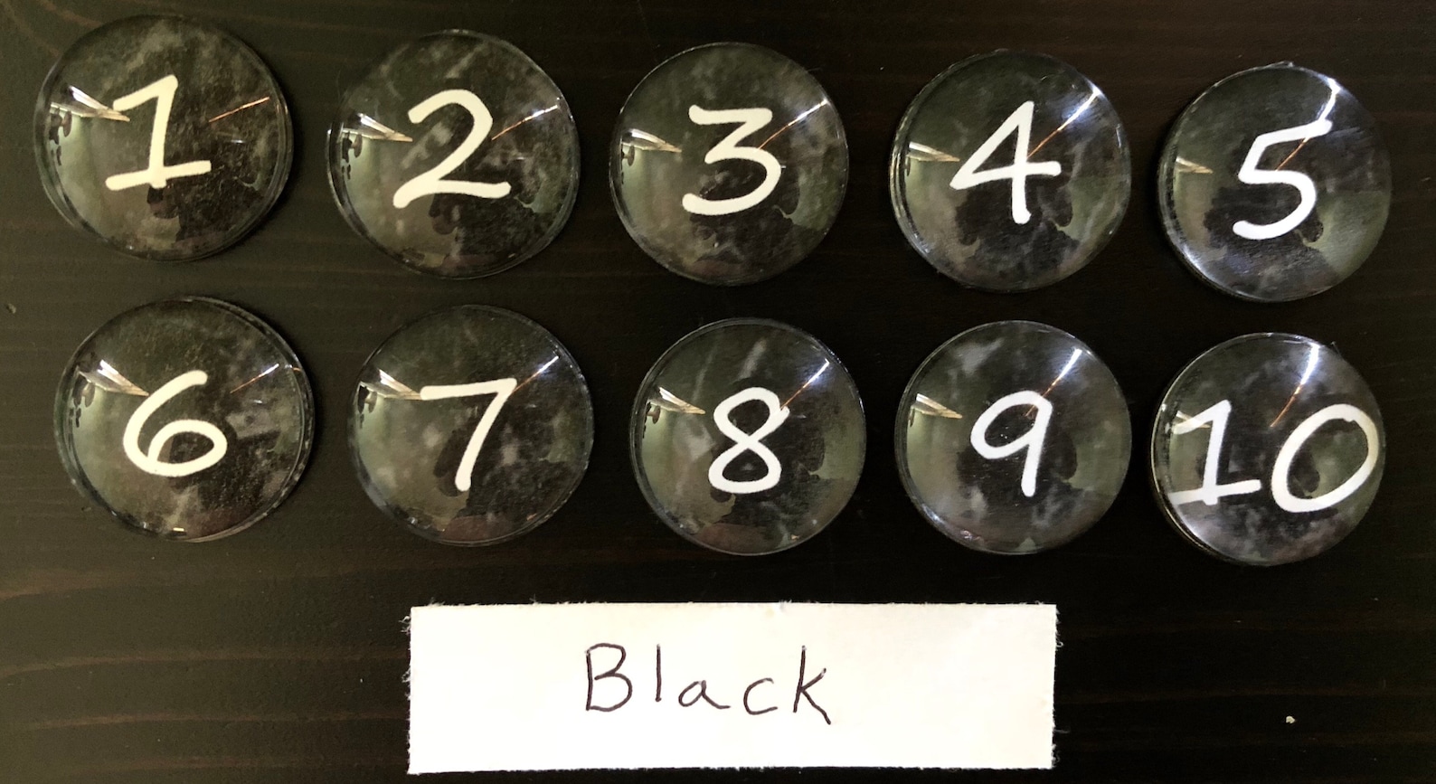 Numbered Tokens Set 1 Diameter Dungeons and Dragons | Etsy