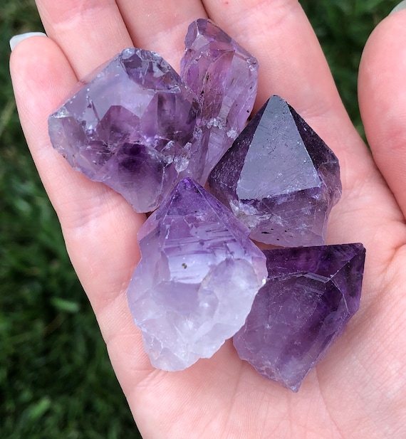 Natural Amethyst Point Raw Chunk 1 Piece Crystal Decor and | Etsy