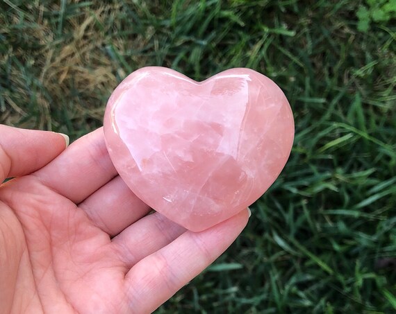 Home & Living Home Décor Rocks & Geodes crystal decor Large rose quartz ...