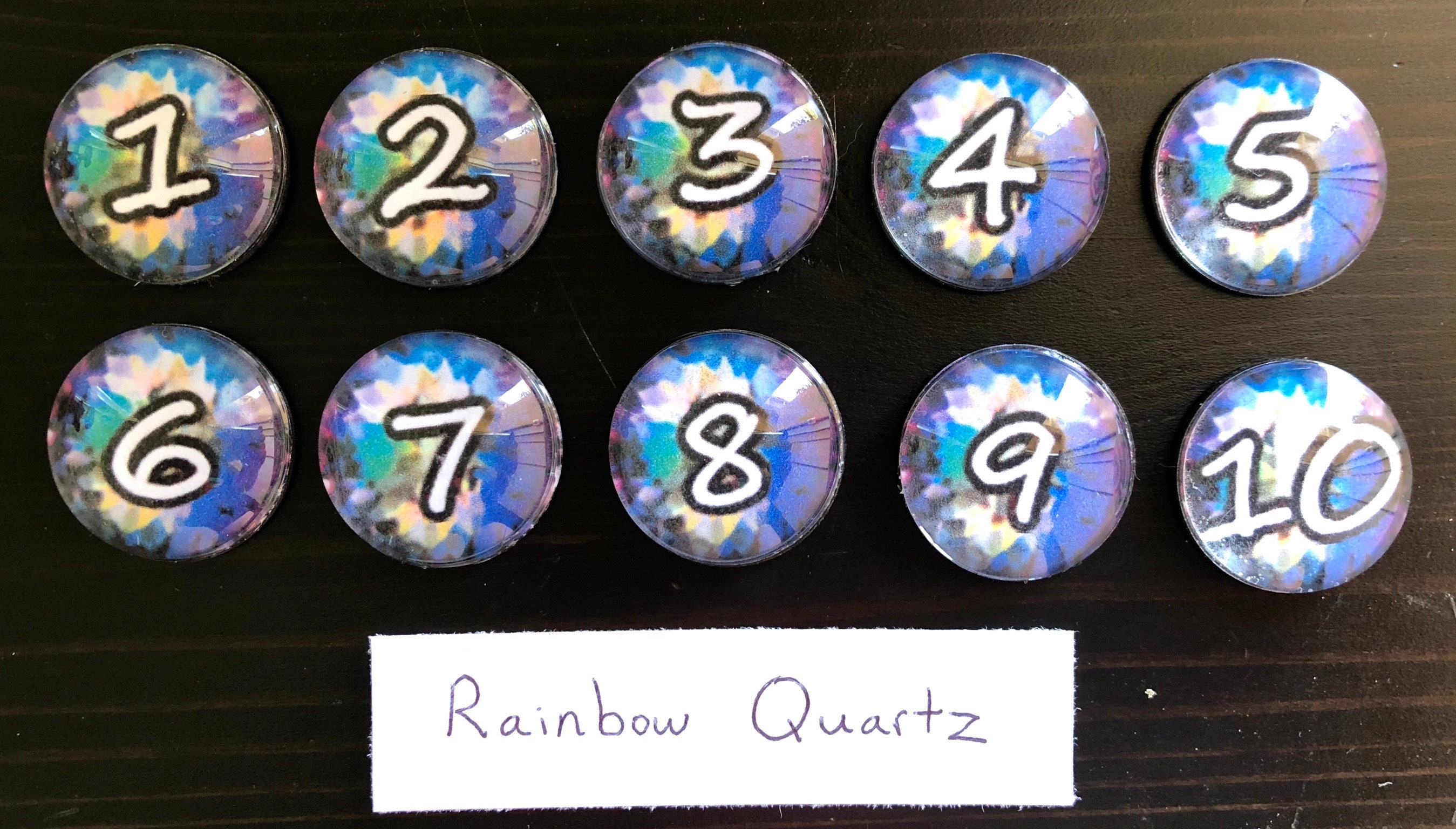 Numbered Tokens Set 1 Diameter Dungeons and Dragons - Etsy UK