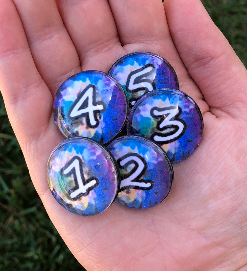 Numbered Tokens Set 1 Diameter Dungeons and Dragons - Etsy