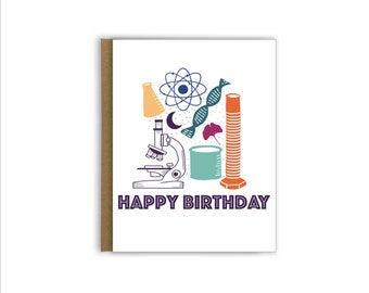 Nerdy Science Birthday Card Peer Reviewer Birthday Academia - Etsy