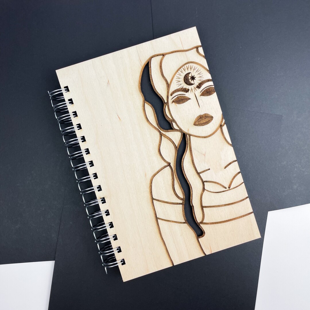 Main Character Vibes/the Goddess Writing Journal/wooden - Etsy