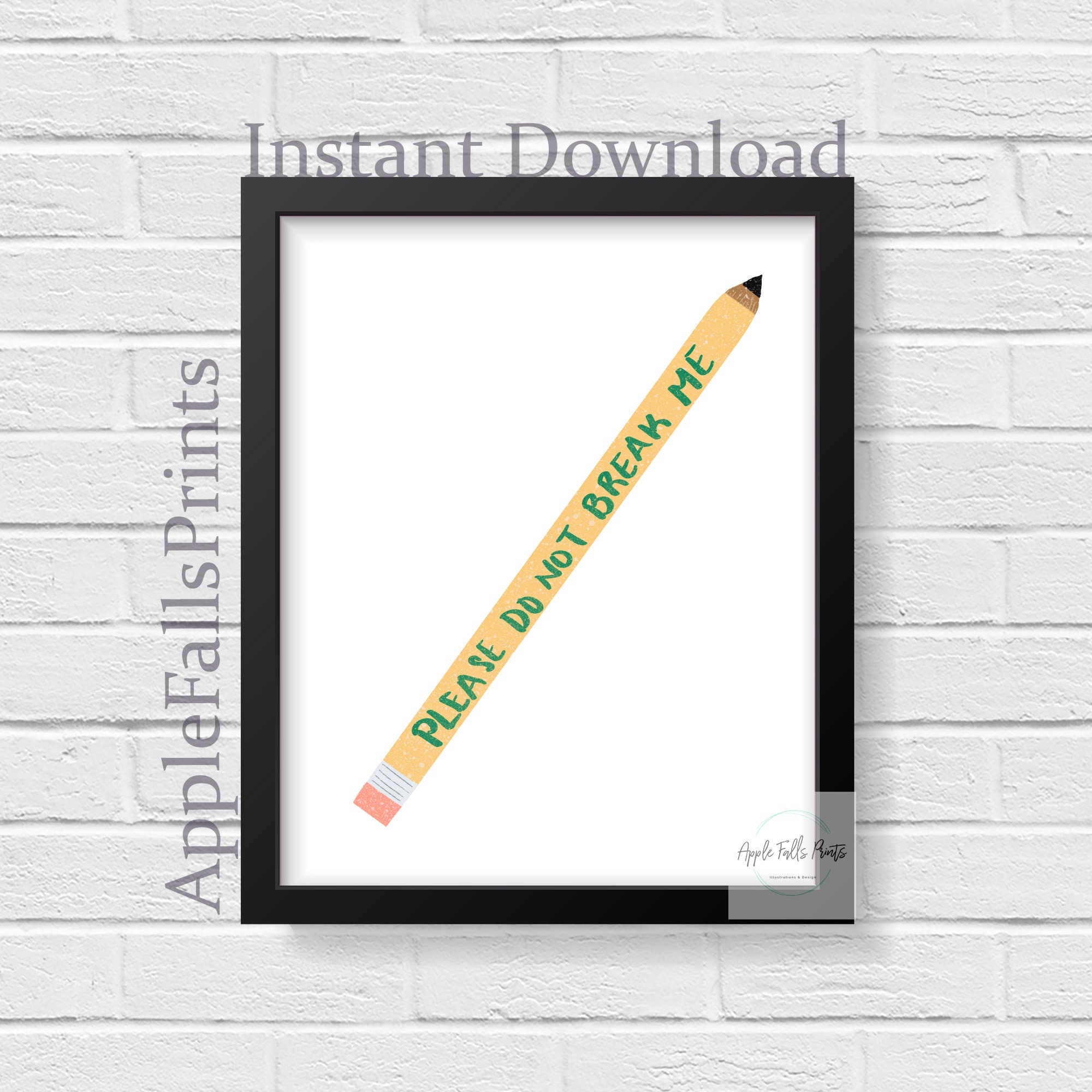 Prints Wall Décor Home Décor Please do not break me!; Funny Classroom ...